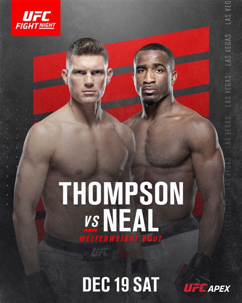 UFC Fight Night Poster December MMA Photo