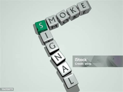 거울 바닥에 입방 문자로 배열 연기 신호의 크로스 워드 퍼즐 개념 의미와 프리젠 테이션 배경과 추상 3d 일러스트레이션 0명에 대한 스톡 사진 및 기타 이미지 Istock