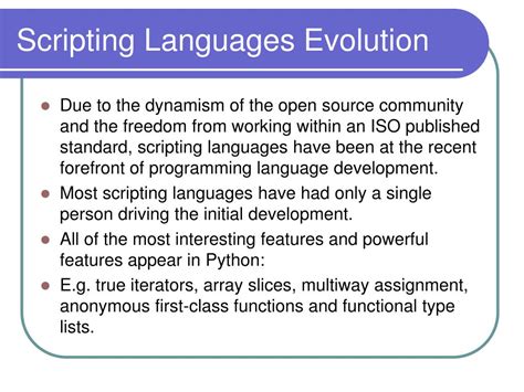 Ppt Scripting Languages Powerpoint Presentation Free Download Id701207