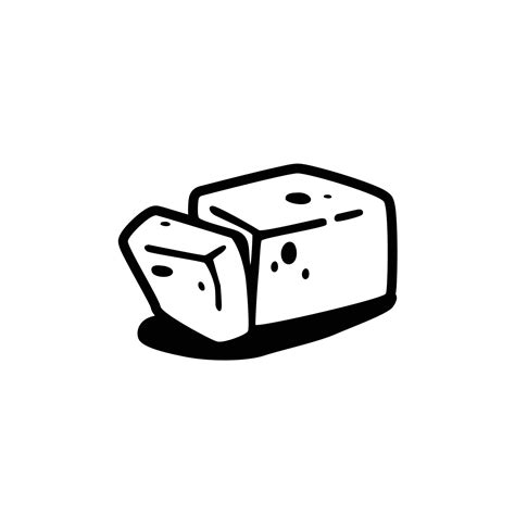 Simple Tofu Vector Icon Illustration 6484743 Vector Art At Vecteezy