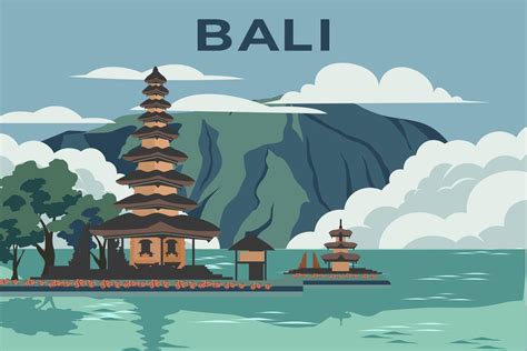 Bali Landscape And Background 37330857 Vector Art At Vecteezy