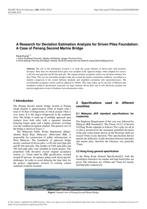 Pdf A Research For Deviation Estimation Analysis For Driven Piles