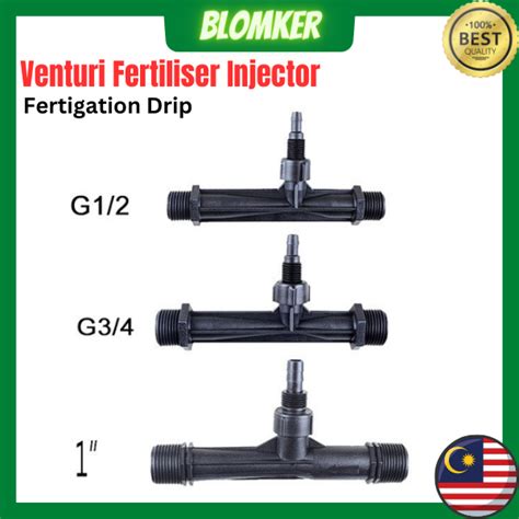 Venturi Fertiliser Injector Baja Ab Fertigasi Fertilizer Automatic Suction For Fertigation
