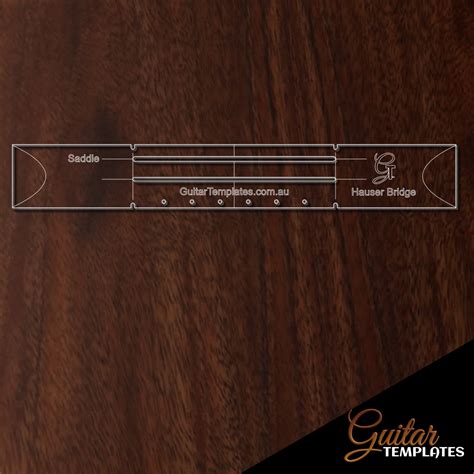 Classical Guitar Bridge Templates Guitar Templates