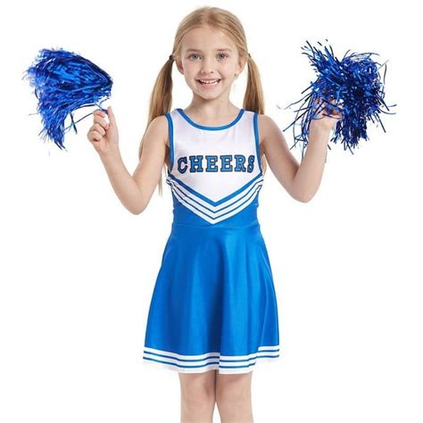 Lolanta Girls Cheerleader Costumes Dresses Cheerleading Outfit Cheer