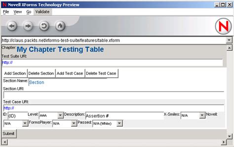 Xforms Implementation Report