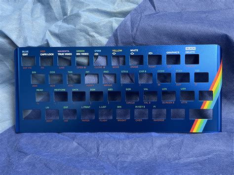 Zx Spectrum Keyboard Cover Faceplate Home