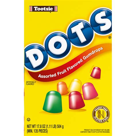 Dots Assorted Fruit Flavors Super Size Box 17 8 Oz Box Tootsie Roll