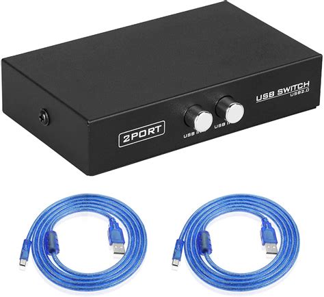 Eeekit 2 Port Usb 2 0 Manual Printer Scanner Sharing Switch Hub 2 Pc To 1 Splitter Adapter 2