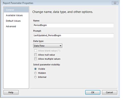 Net Ssrs Using Calendar To Select Date Parameters Stack Overflow