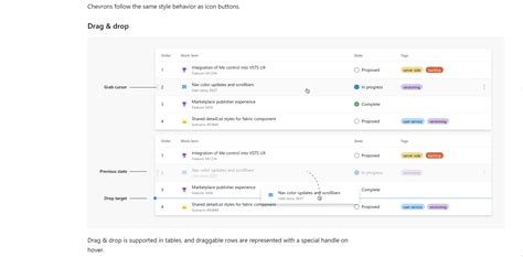 drag and drop rows on a table in azure devops extension r azuredevops