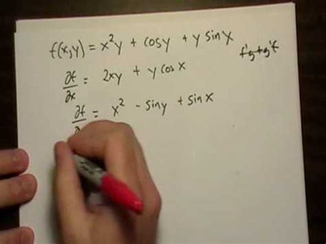 Mixed Partial Derivatives YouTube