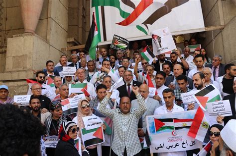 بالصور وقفة احتجاجية للأطباء أمام نقابتهم تضامنًا مع فلسطين بالبالطو