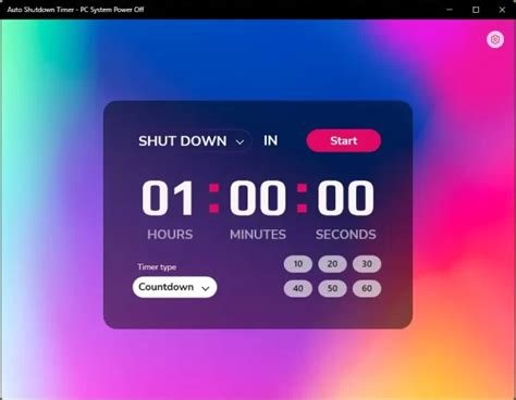 Tính năng nổi bật của Auto Shutdown Timer Custom Countdown