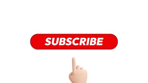 Youtube Subscribe Click Bell Icon Animation 3d Hand Clicked Subscribed Button 34873752 Stock