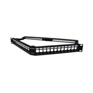 Patch Panel Angular QPCOM QP AVP24S 24 Puertos Cat 6A Telalca Store Ecuador