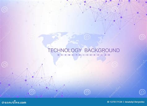 Global Network Connections With World Map Internet Connection