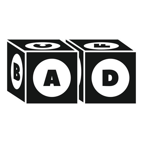Alphabet Cube Icon Simple Style 14463233 Vector Art At Vecteezy