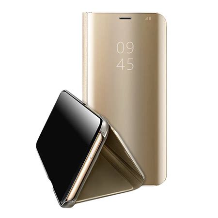 Etui na Xiaomi Redmi A Flip Clear View z klapką Złoty sklep internetowy Etuistudio pl