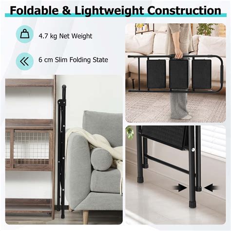 Costway 3 Step Indoor Kitchen Ladder Collapsible Adult Step Stool With
