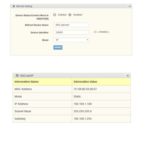 passerelle modbus rtu tcp vers bacnet ip mstp eki 1242ibnms