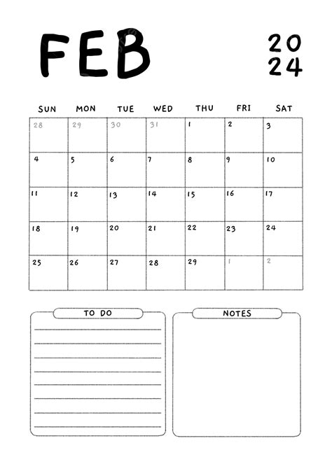 Calendario Fevereiro 2024 Imprimir