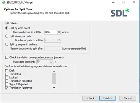 Sdlxliff Split Merge Wiki Rws Appstore Rws Community