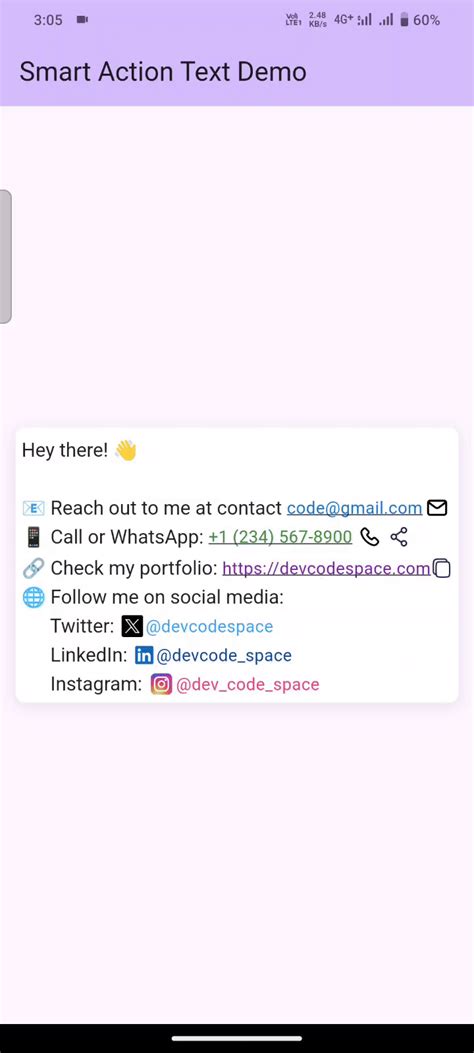 Github Devcodespace Smart Actions Text A Flutter Package That