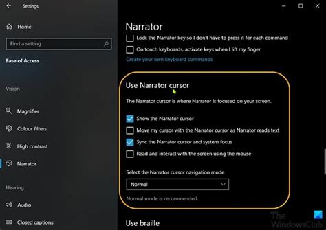 How To Configure Narrator Settings On Windows 1110 Computer