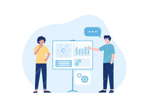 Analyse De La Courbe De Croissance Concept De Tendance Illustration