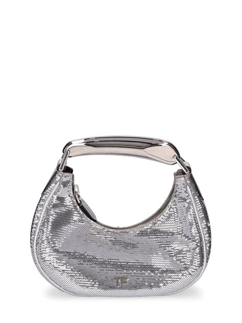Tom Ford Mini Bianca Hobo Bag In Gray Lyst