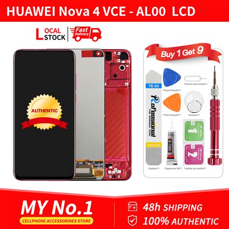Original LCD For HUAWEI NOVA 4 VCE L22 Honor VIEW 20 LCD Screen Touch Display Replacement