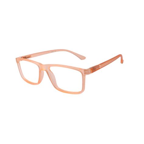 Cleardekho Orange Full Rim Wayfarer Eyeglasses Cleardekho