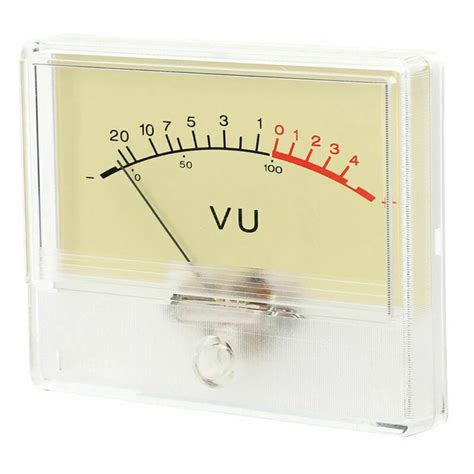 Db Panel Amplifier Level Indicator Vu Meter Header With Light Bulb