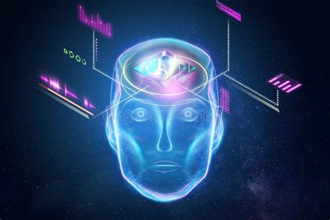 Cpu Gpu Processor In The Head Of Artificial Intelligence New