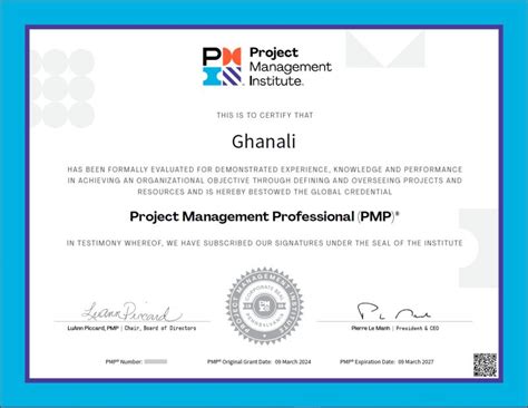 ghanali on linkedin pmp certified projectmanagement milestone