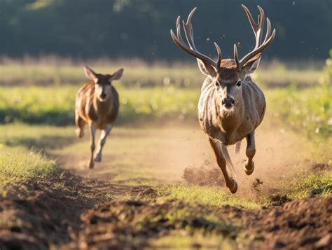 Premium Photo A Deer Running At Havana Field