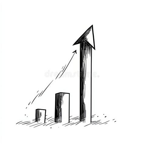 Financial Chart Comic Doodle Concept Hand Drawn In A Sketch Style