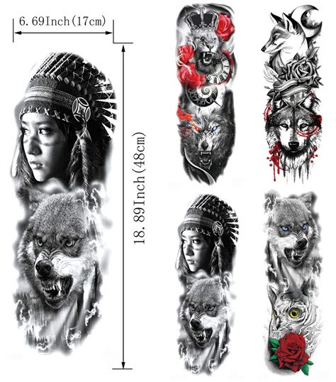 Buy Dalin Temporary Tattoo Sleeves Extra Large Full Half Arm Tattoos