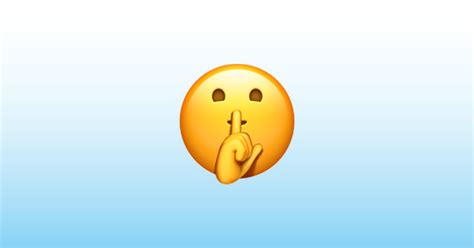 Shushing Face Emoji 🤫