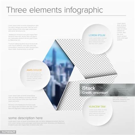 사진 자리 표시자와 원 요소가 있는 간단한 인포그래픽 템플릿 0명에 대한 스톡 벡터 아트 및 기타 이미지 0명 다목적 단일 이미지 Istock