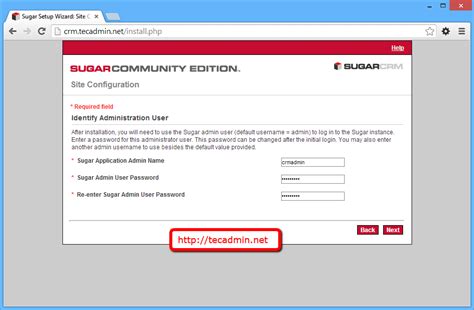 Install Sugarcrm 6516 Community Edition On Linux Tecadmin