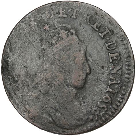 31035 Louis Xiv Liard De France Au Buste Juvénile Tb Liard De 16