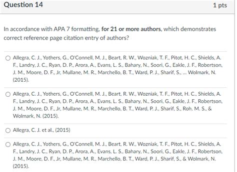 N Accordance With APA 7 Formatting For 21 Or More Chegg