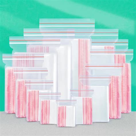 Cw】100ชิ้นล็อตใส Stand Up กระเป๋าพลาสติกซิปล็อคถุงซิปใสผลไม้ขนมขบเคี้ยว