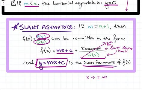 solved find the slant asymptote if any of each rational function do