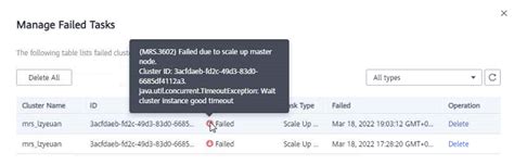 An Exception Occurs During Specifications Upgrade Of Nodes In An Mrs