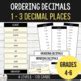 Ordering Decimals From Least To Greatest Up To Decimal Places