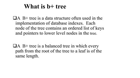 B Tree Introusesinsertion And Deletion Pptx Databases Computer Software And Applications