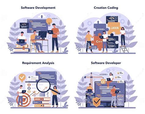 Conjunto De Conceitos De Desenvolvedor De Software Ideia De